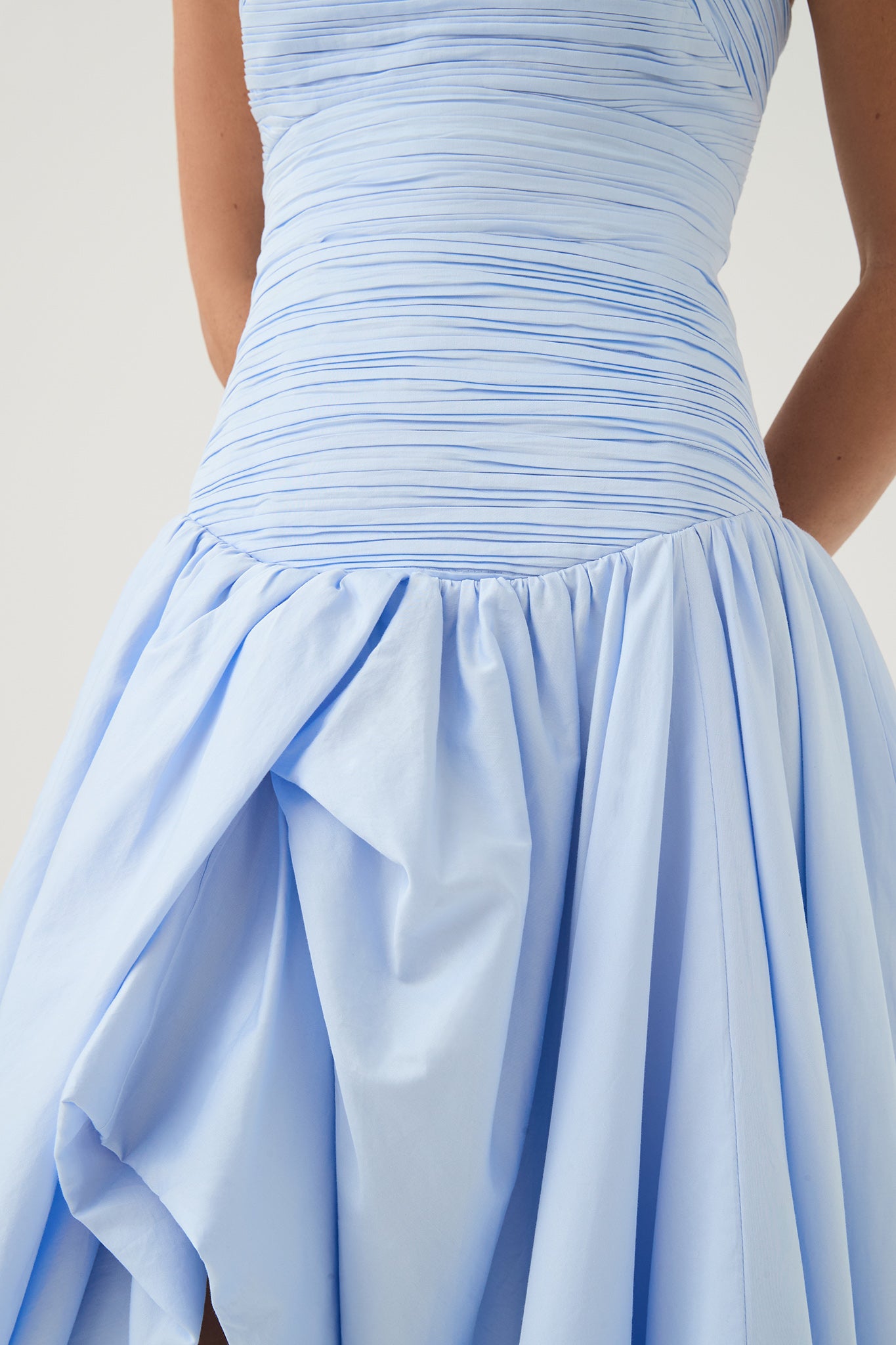 Violette Bubble Hem Maxi Dress | Pearl Blue | Aje – Aje ROW