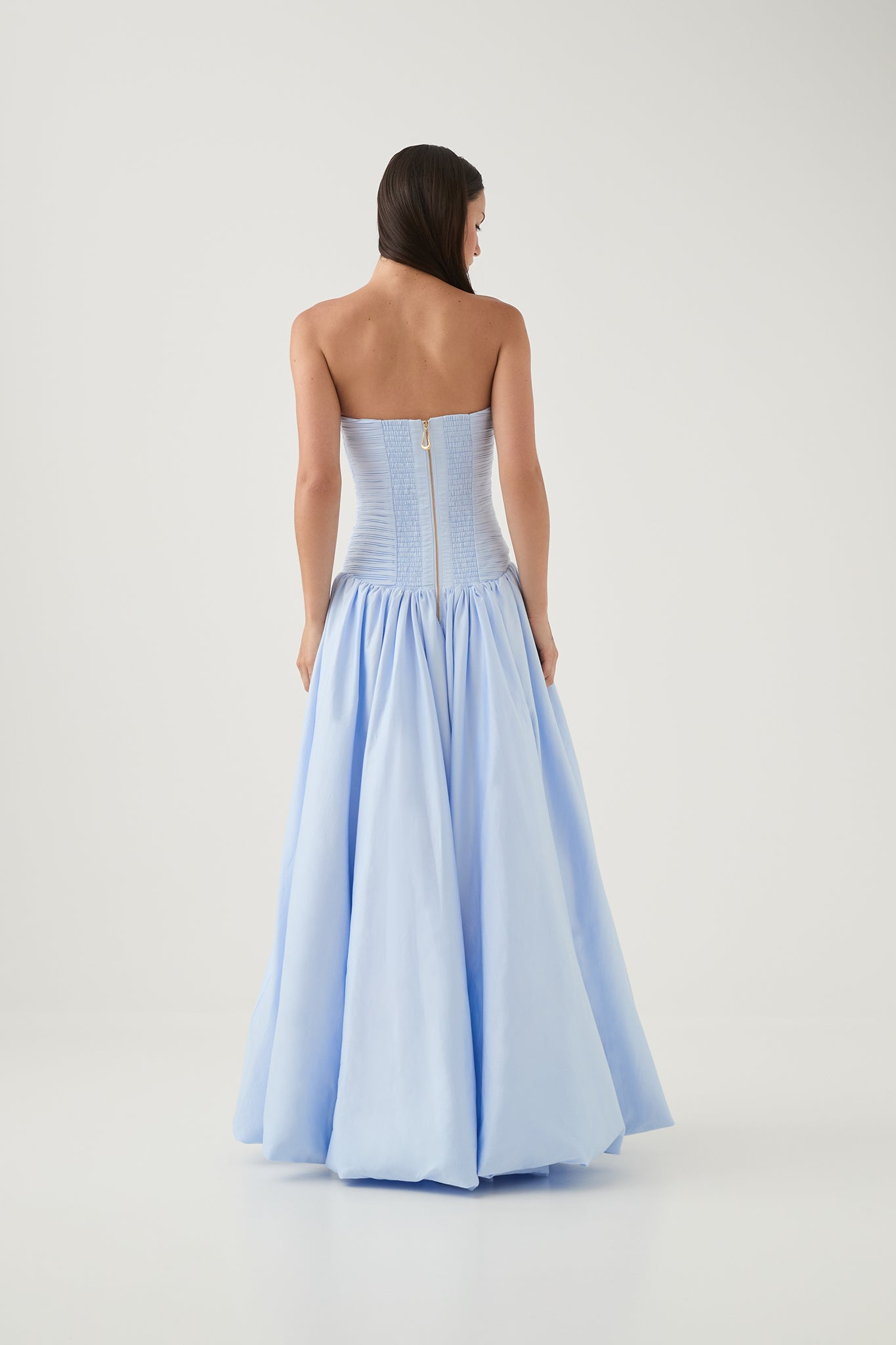Violette Bubble Hem Maxi Dress | Pearl Blue | Aje – Aje ROW