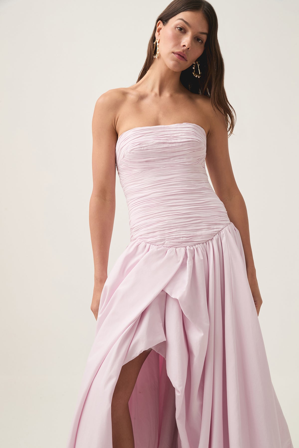 Violette Bubble Hem Maxi Dress | Pastel Pink | Aje – Aje ROW