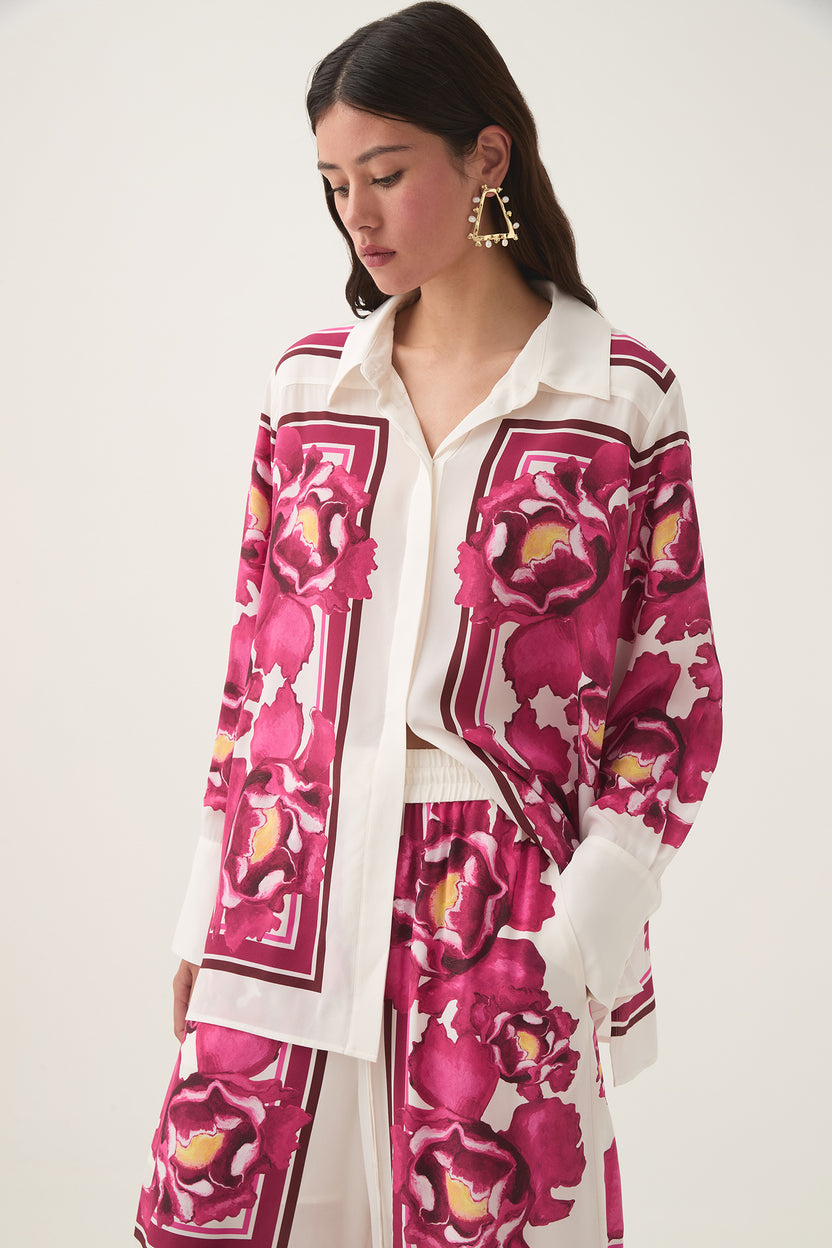 Atomic Silk Shirt | Boldly Blooming | Aje – Aje ROW