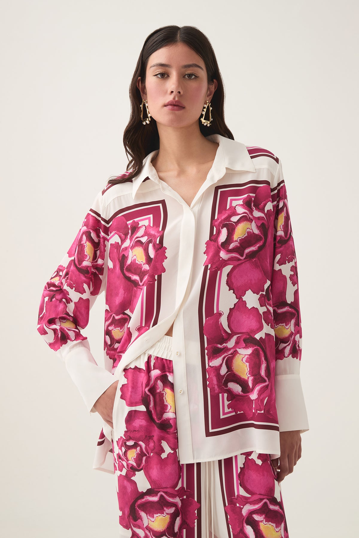 Atomic Silk Shirt | Boldly Blooming | Aje – Aje ROW