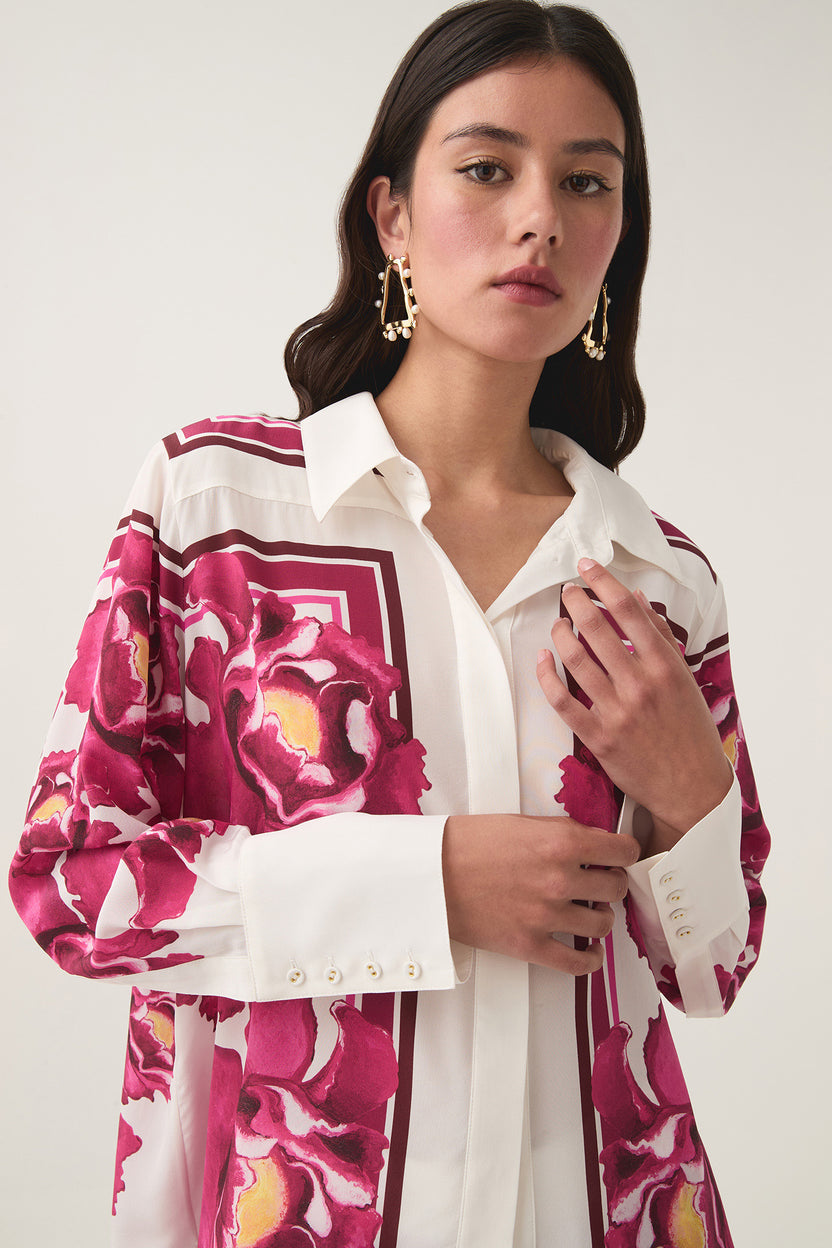 Atomic Silk Shirt | Boldly Blooming | Aje – Aje ROW