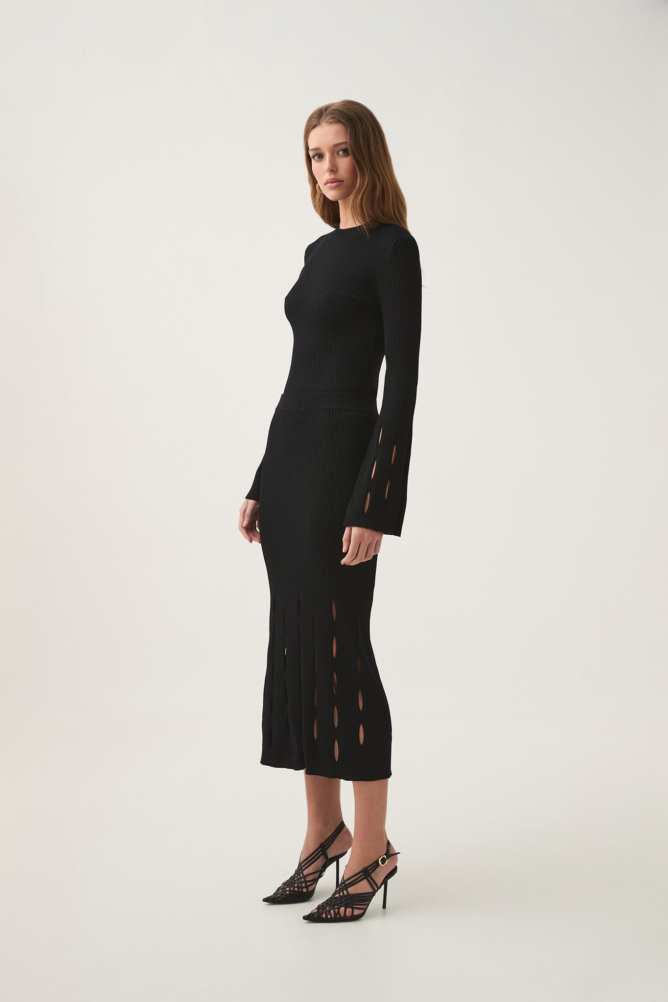 Resolution Knit Midi Skirt | Black | Aje – Aje ROW