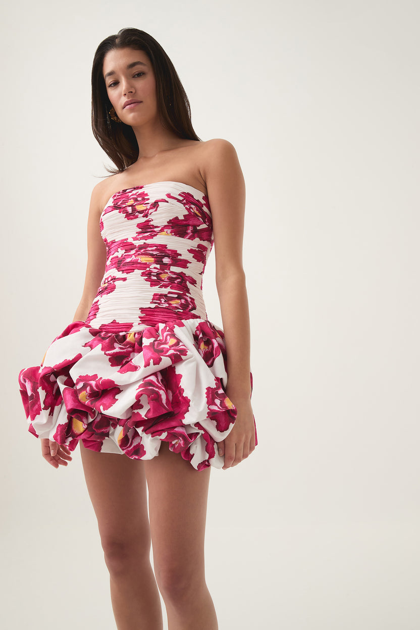 Violette Bubble Hem Mini Dress | Boldly Blooming | Aje – Aje ROW