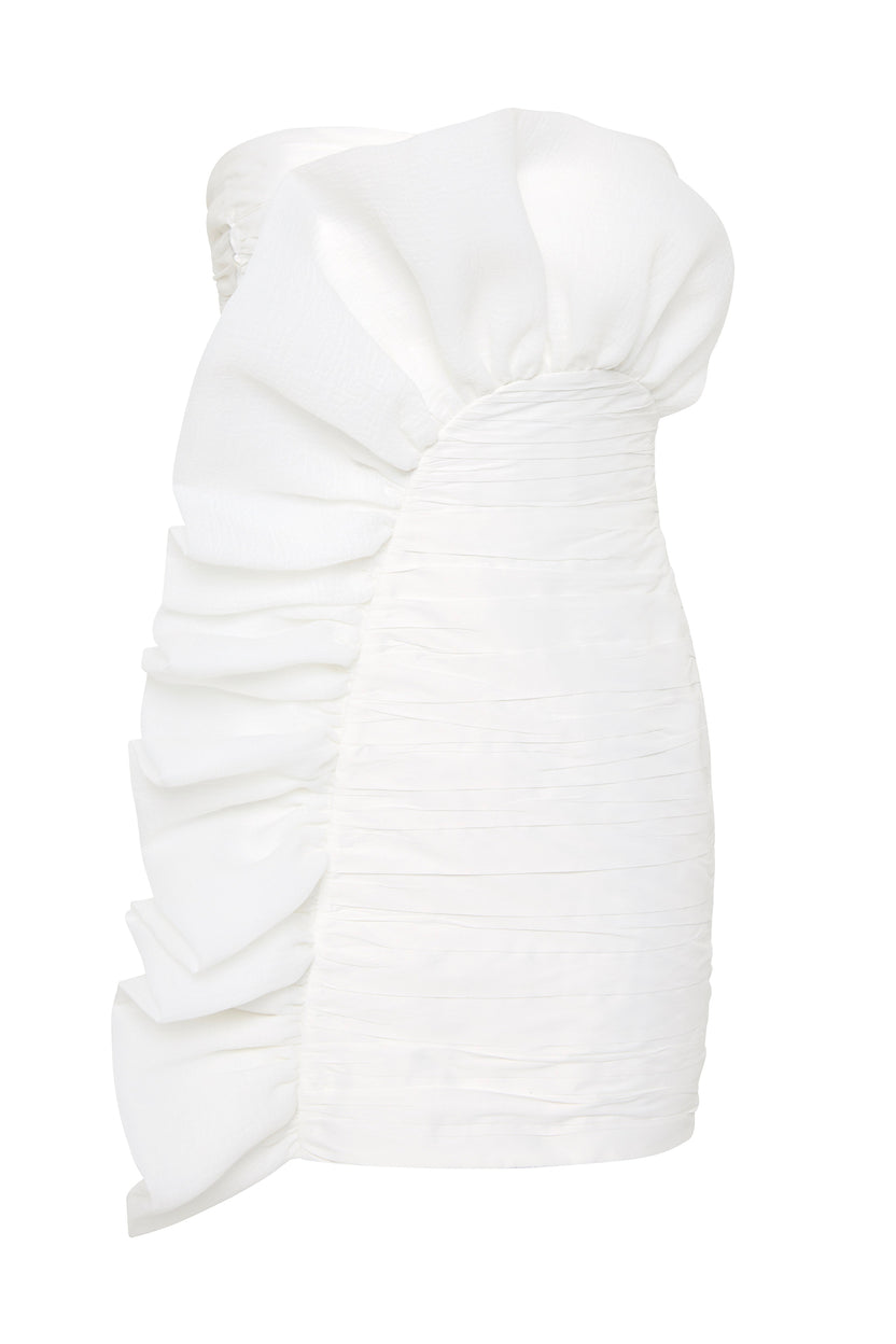 Telma Ruffle Micro Mini Dress | Ivory | Aje – Aje ROW