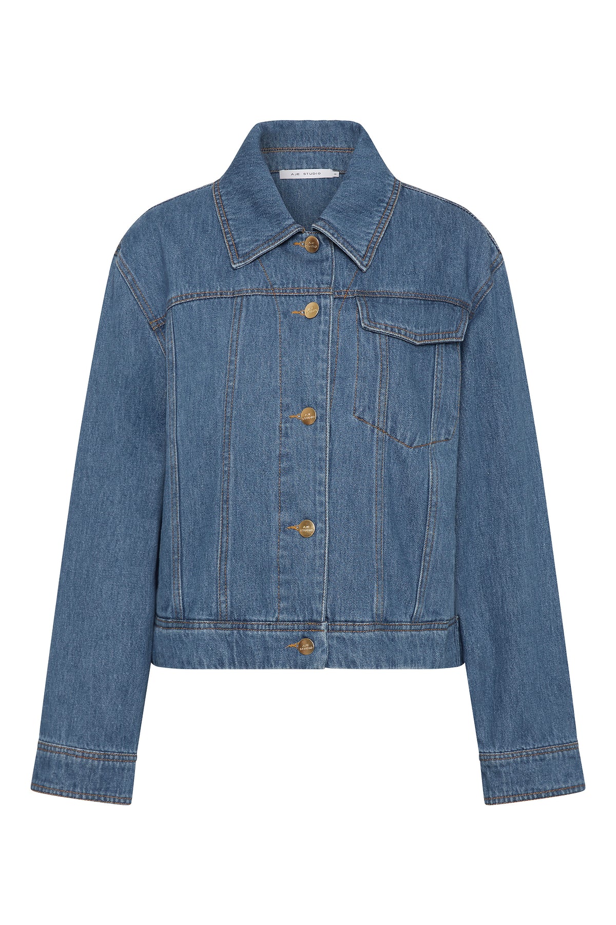 Sunray Denim Jacket | Blue Wash | Aje Studio – Aje ROW