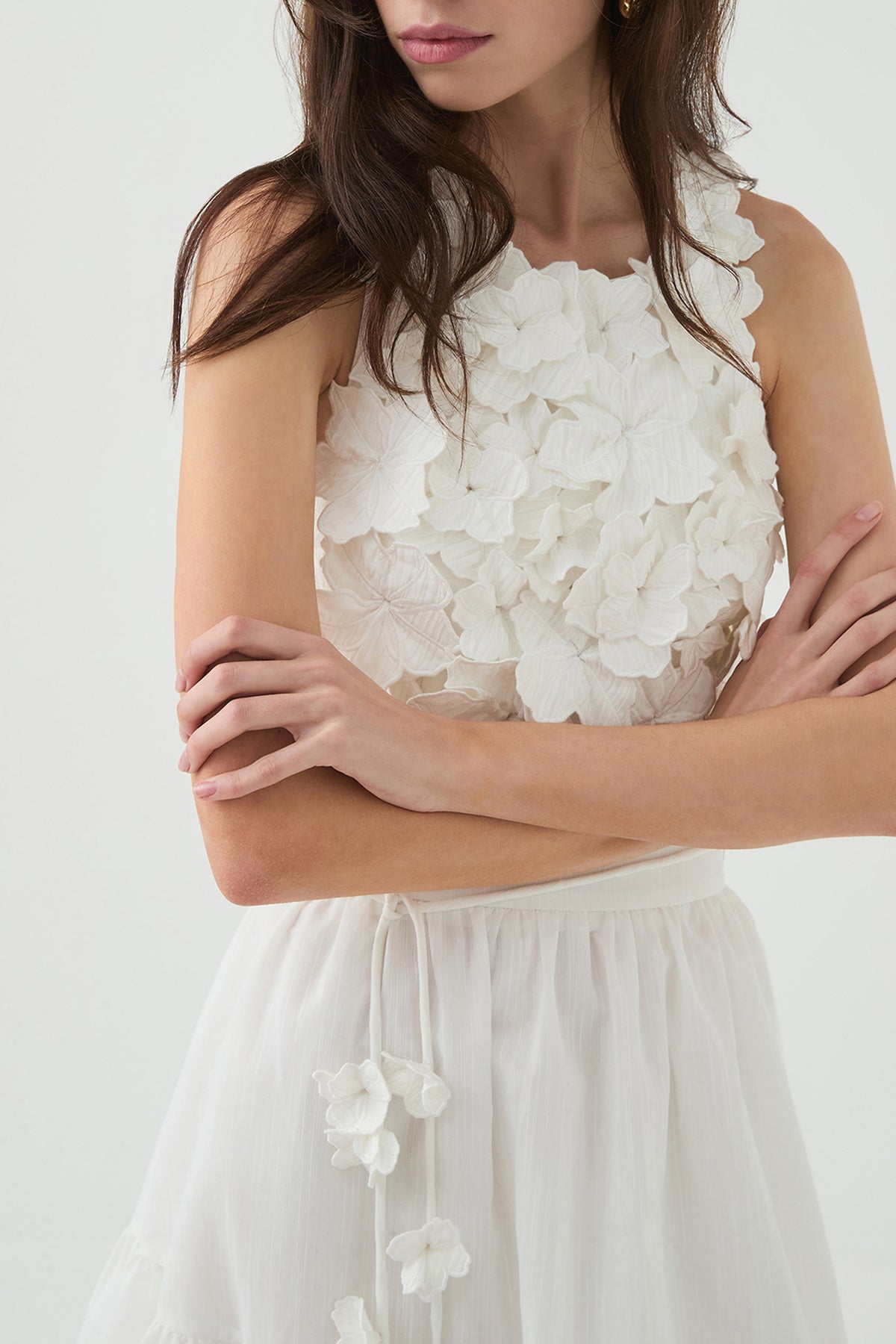 Splendour Flower Shell Top | Ivory | Aje – Aje ROW