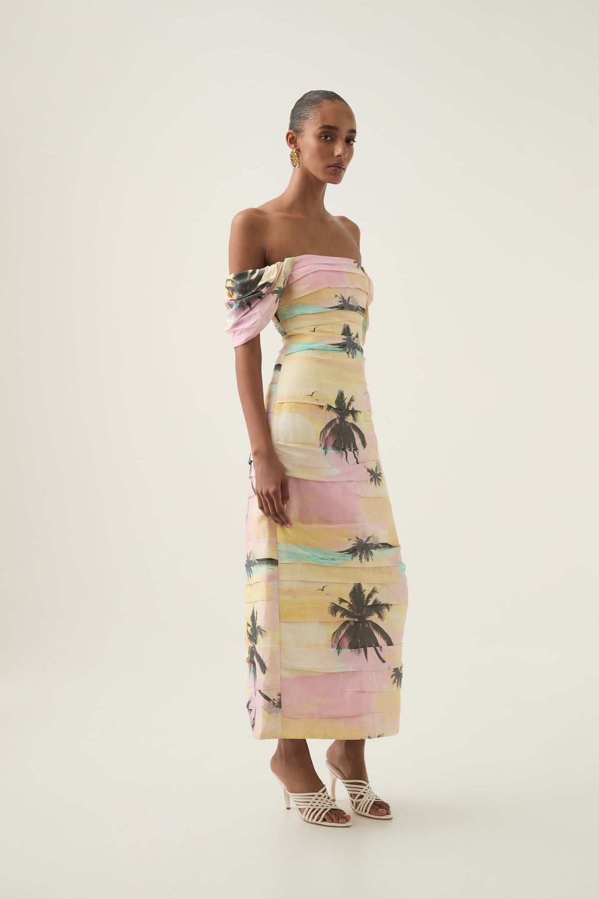 Zara Gathered Maxi Dress | Sunset Sky | Aje – Aje International