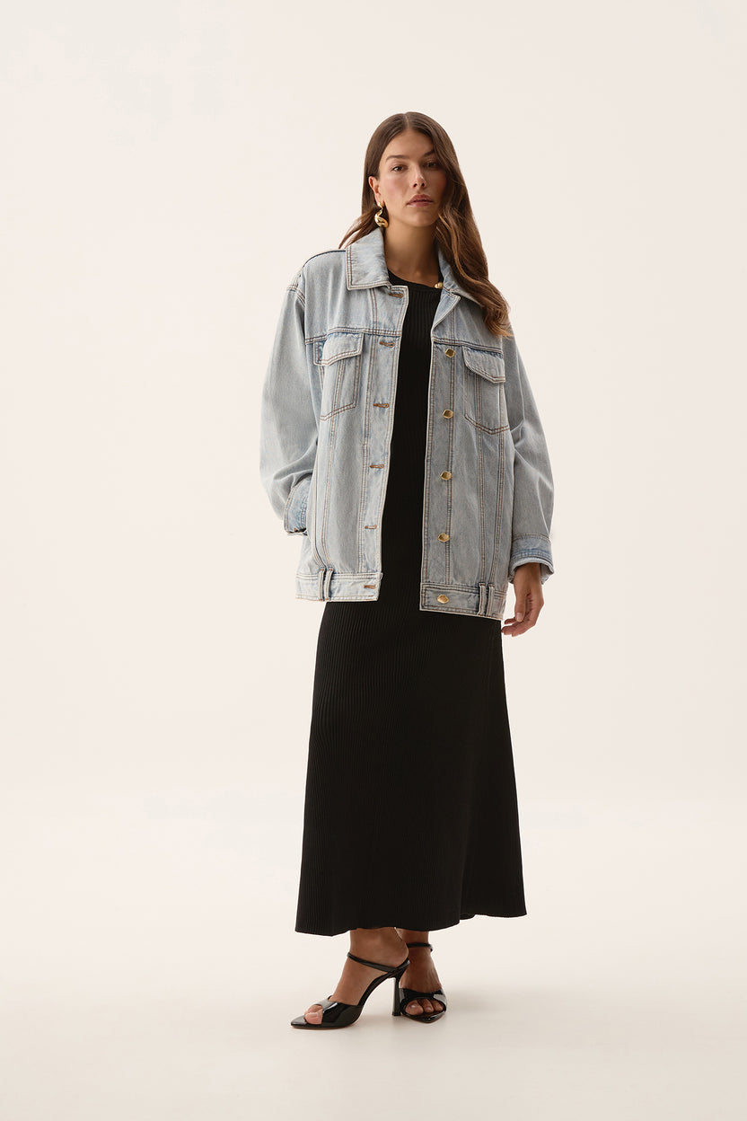 Coast Denim Jacket | Light Sky Wash | Aje – Aje ROW