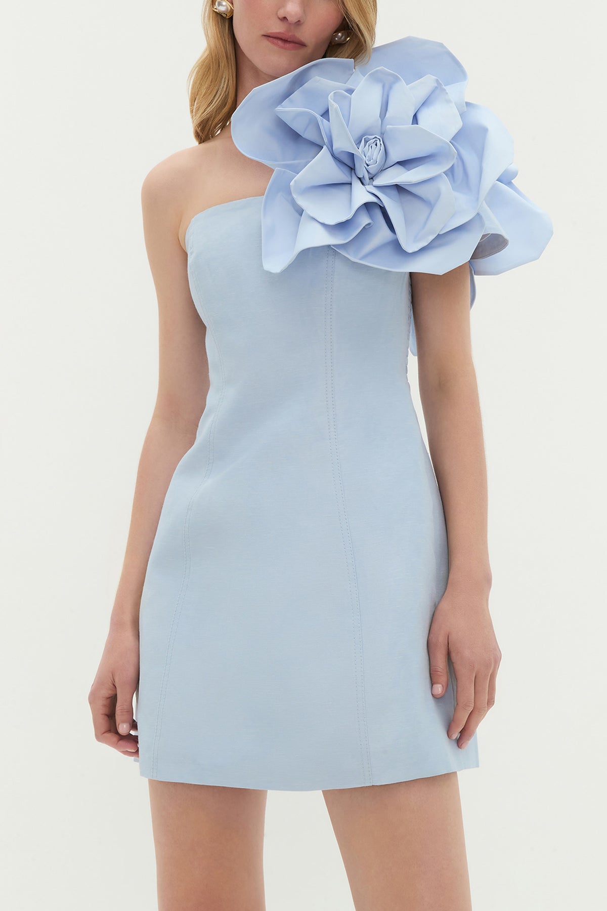 Florence Mini Dress | Icy Blue | Aje – Aje ROW