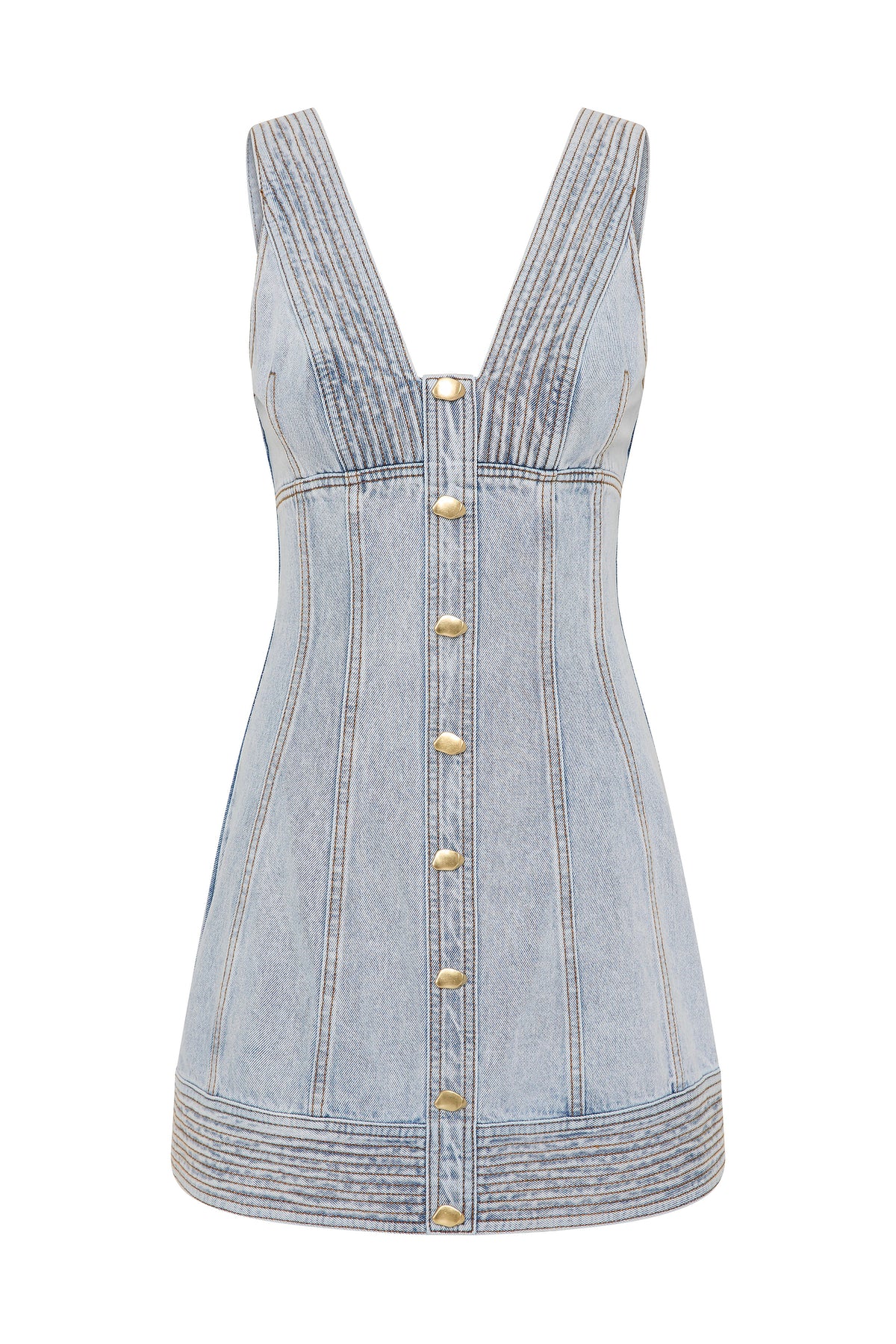 Coast Denim Mini Dress | Light Sky Wash | Aje – Aje International