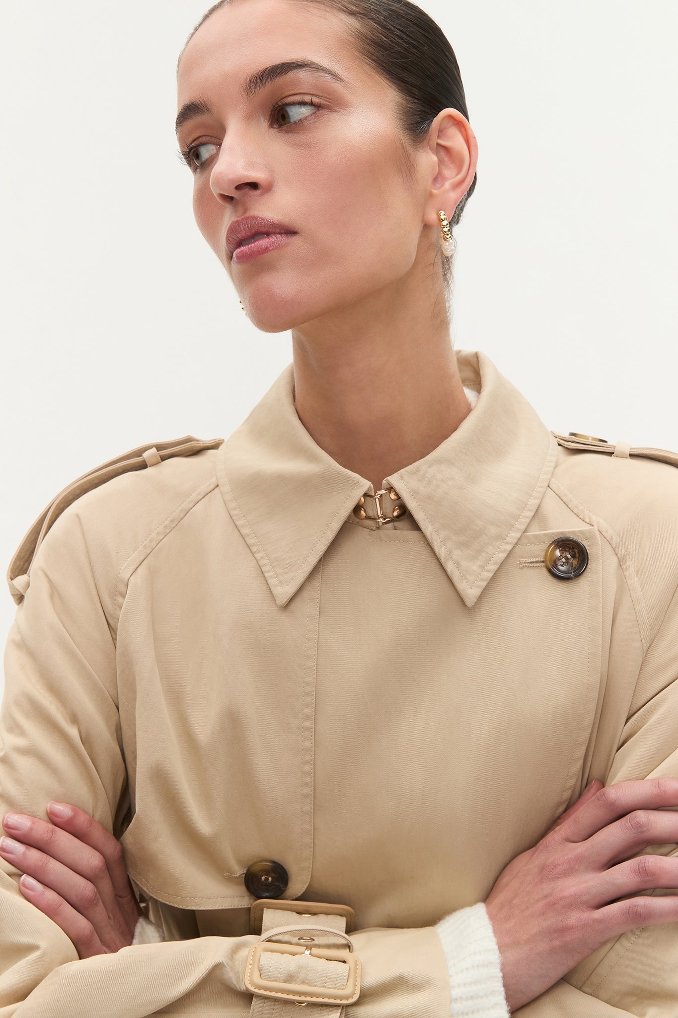 Mineral Belted Trench Coat | Stone | Aje Studio – Aje ROW