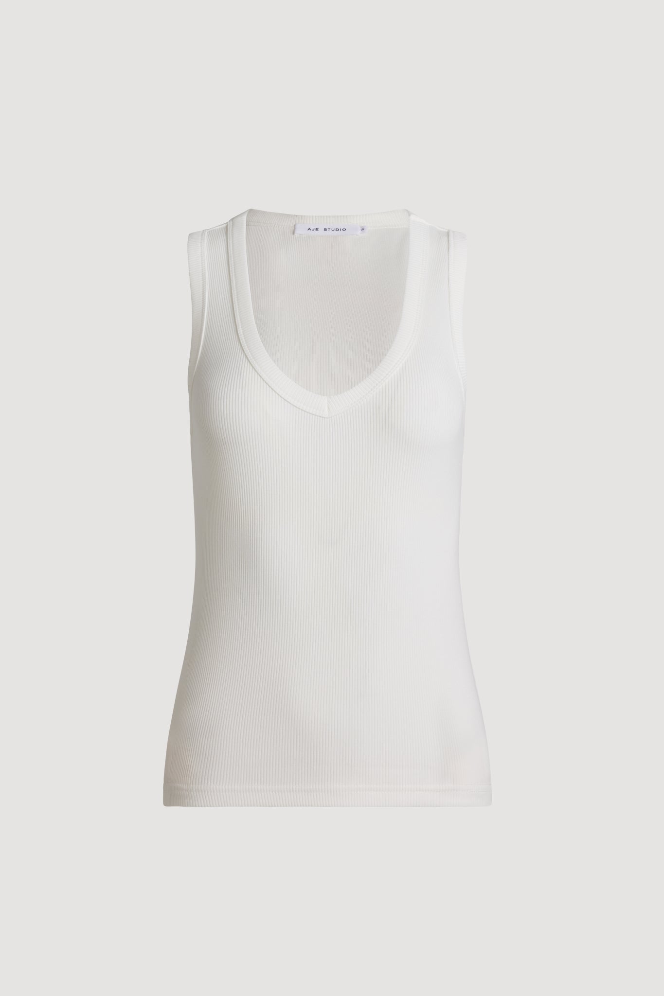 Monroe V-Neck Tank | White | Aje Studio – Aje ROW