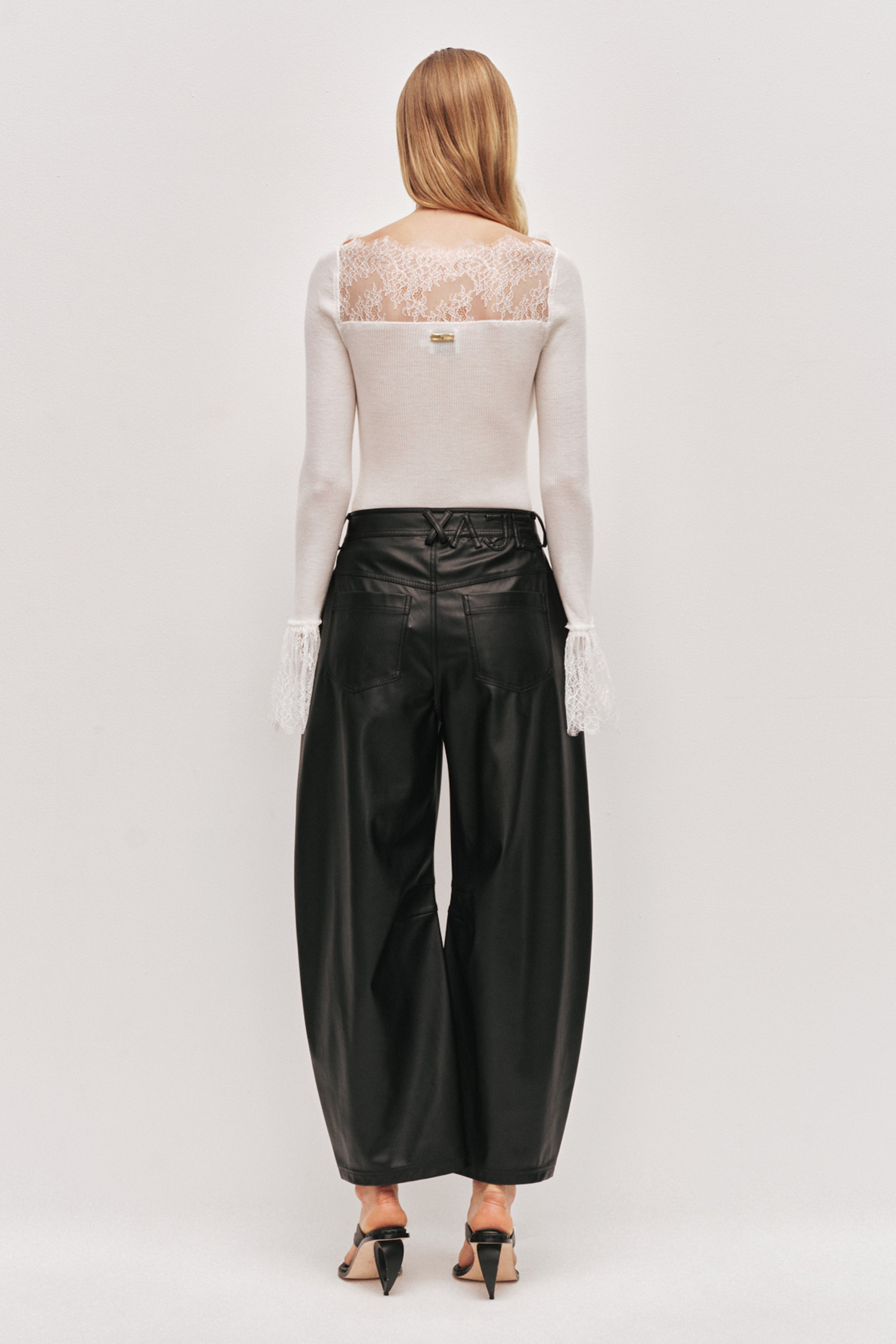 Genna Lace Knit Top | Ivory | Aje – Aje International