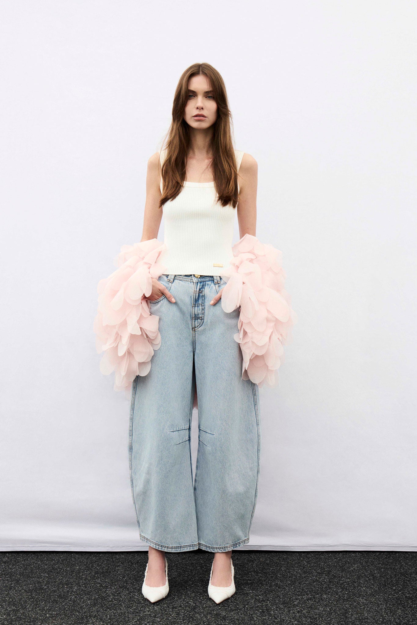 Bronte Knit Tank | Ivory | Aje – Aje ROW