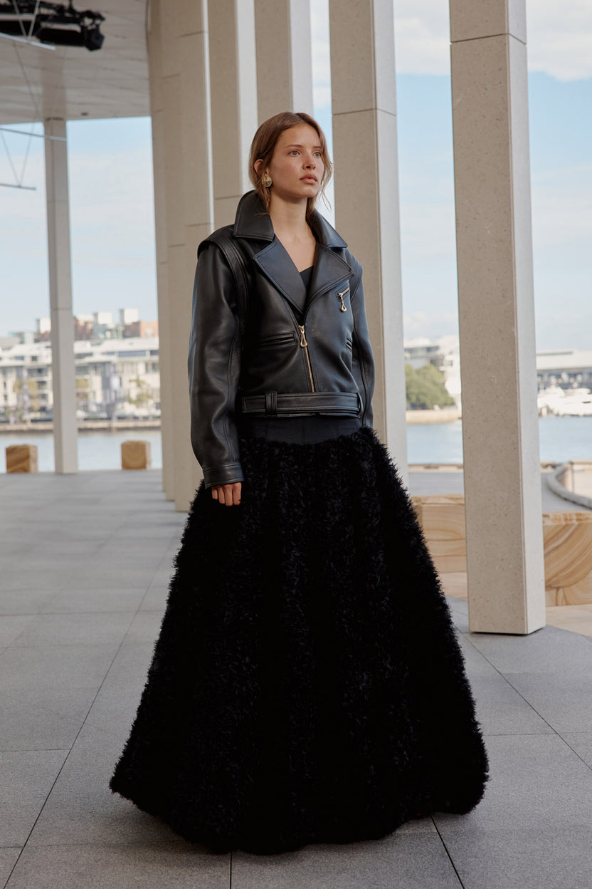 Ashton Leather Jacket | Black | Aje – Aje ROW