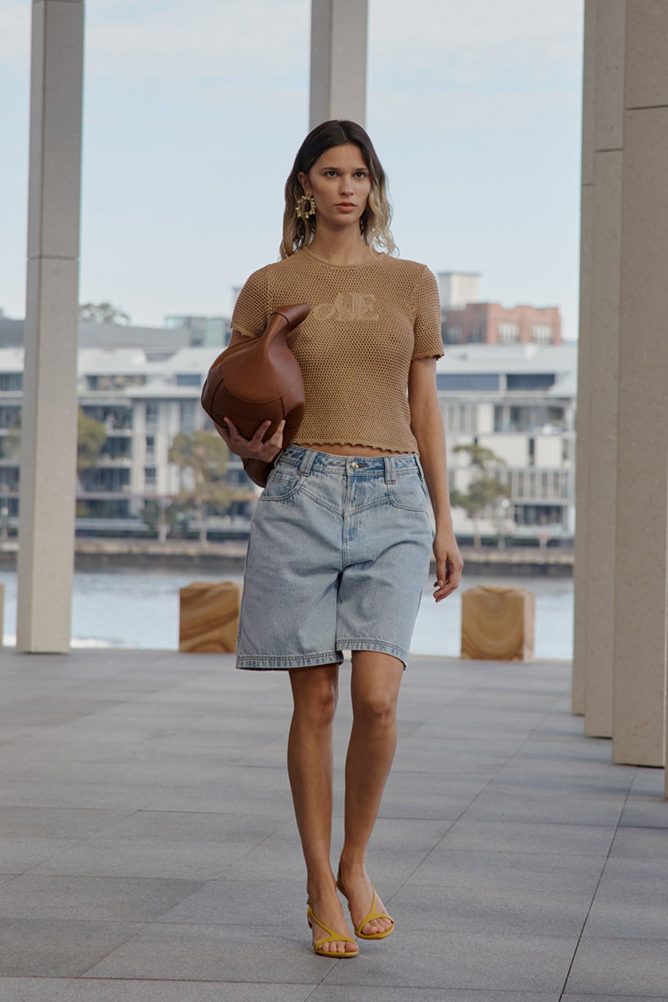 Amie Denim Short | Light Wash Blue | Aje – Aje ROW