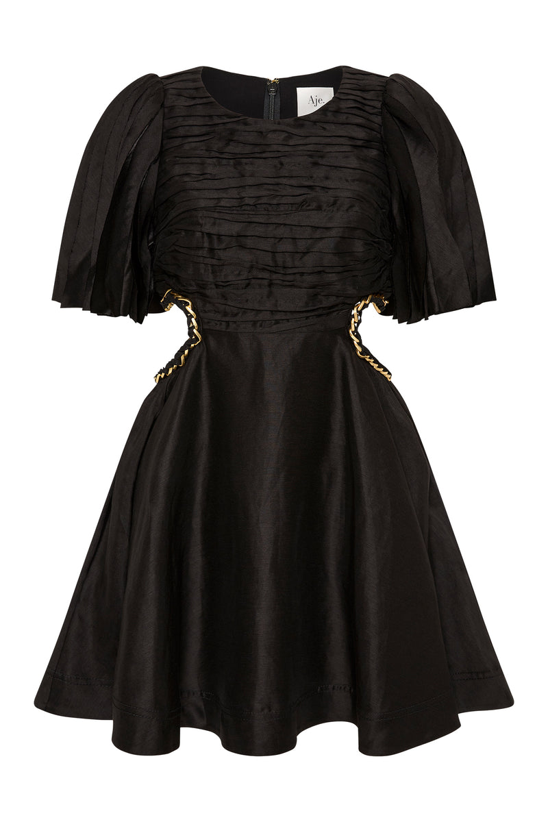 Monica Chain Link Mini Dress | Black | Aje – Aje ROW