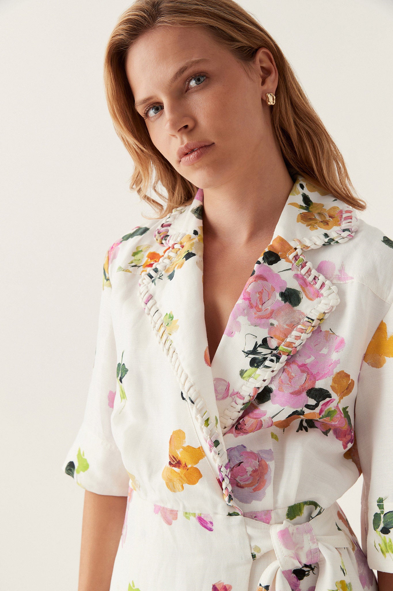 Tabitha Wrap Front Midi Dress | Scattered Floral | Aje – Aje ROW